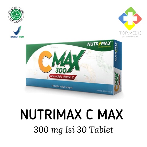 Jual Nutrimax C Max 300mg Vitamin C - 30 Tablet | Shopee Indonesia