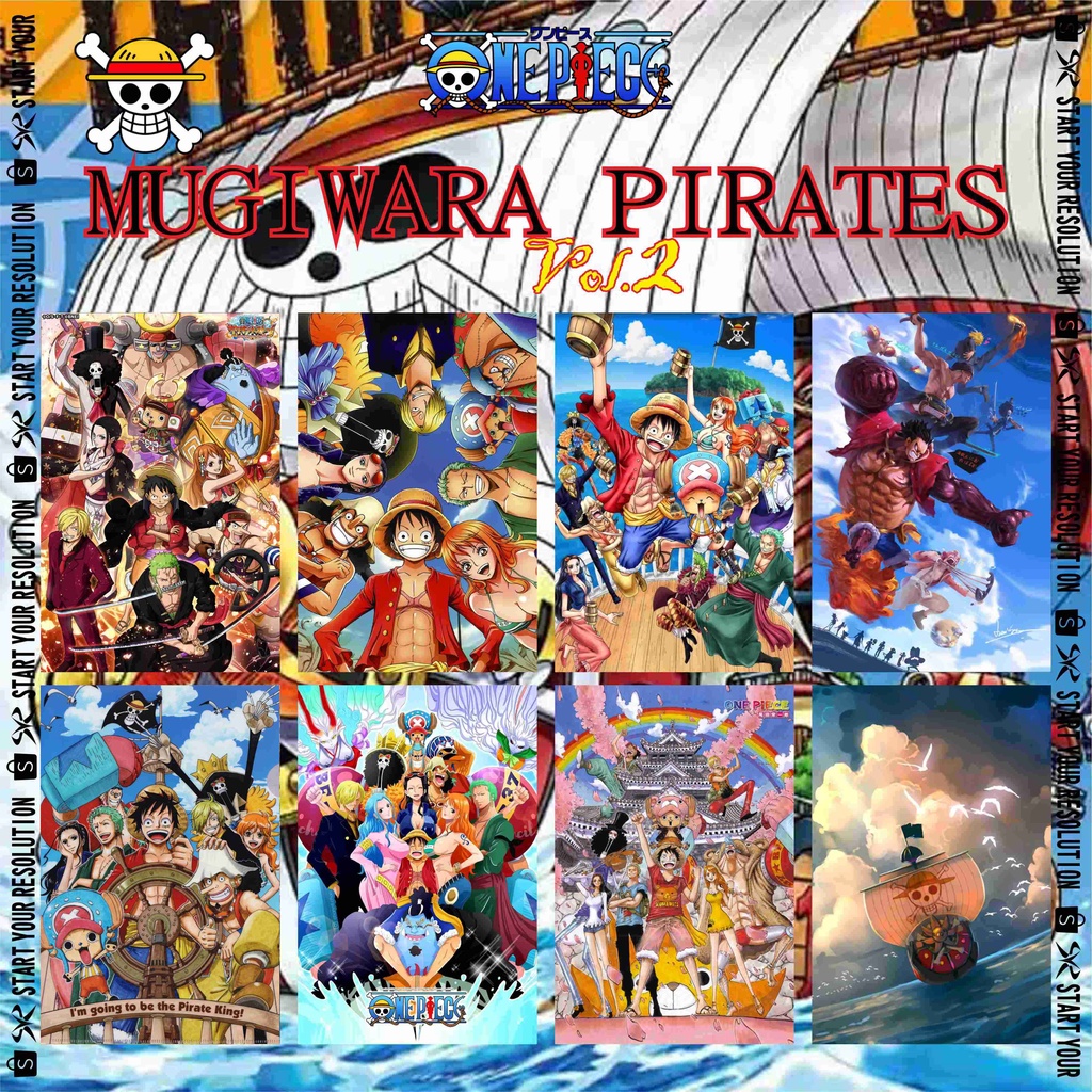 Jual Poster Anime & Manga One Piece Mugiwara / Straw hat Pirates Vol.2 ...