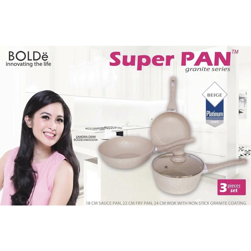 Jual Bolde Set Wajan / Super Pan - Beige | Shopee Indonesia