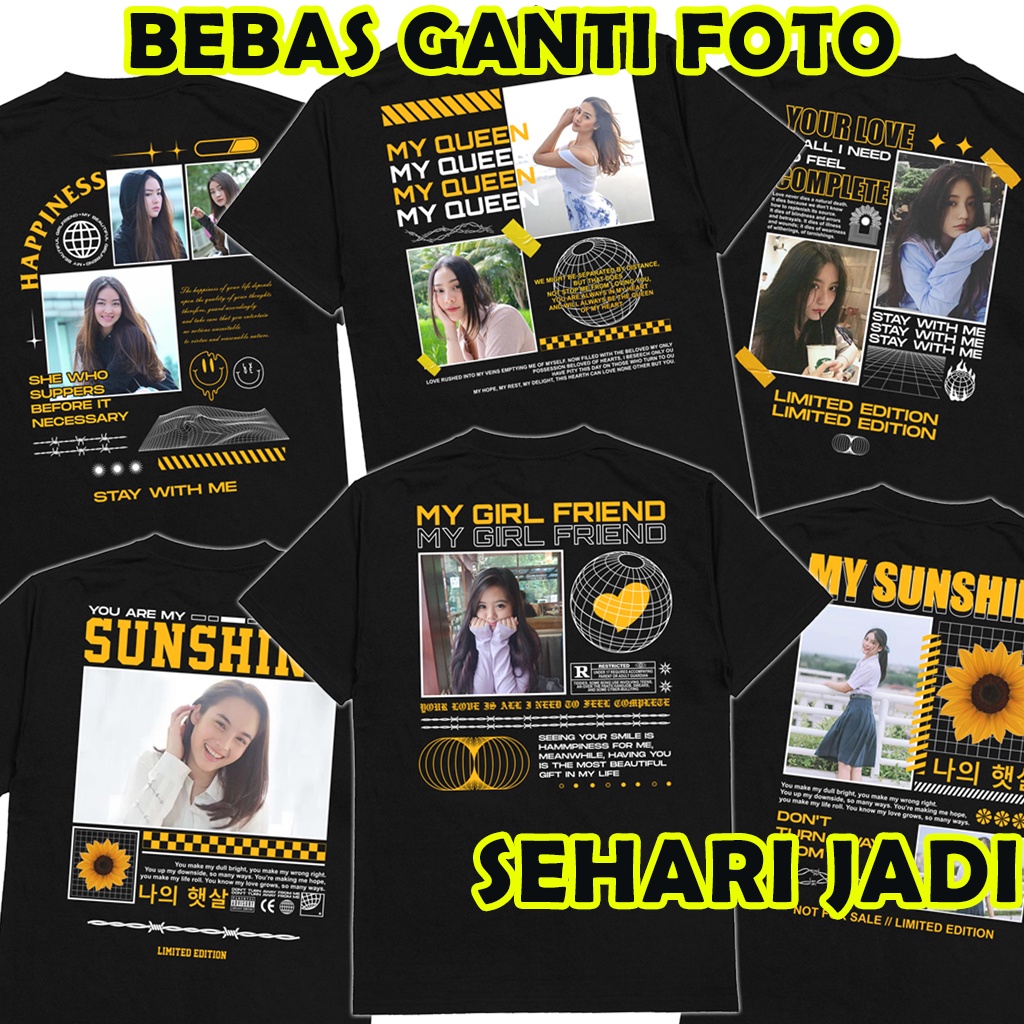 Jual BAJU KAOS SABLON CUSTOM SATUAN FOTO GAMBAR NAMA TULISAN KATA KATA ... Jual BAJU KAOS SABLON CUSTOM SATUAN FOTO GAMBAR NAMA TULISAN KATA KATA ...