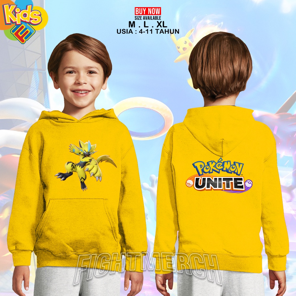 Jual Jaket Hoodie Anak Zeraora Pokemon Unite | Shopee Indonesia