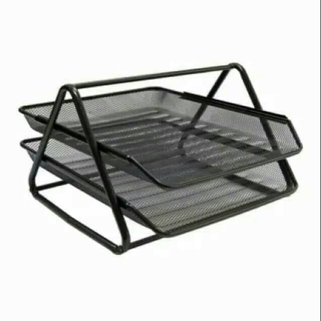 Jual LETTER TRAY ELEVATED TRAY RAK DOKUMEN RAK KERTAS 2 SUSUN PAPER ...