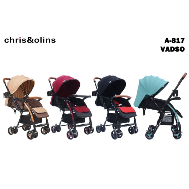 Jual Stroller Chris&Olins Vadso A817 + EXTRA BUBBLE WRAP | Shopee Indonesia
