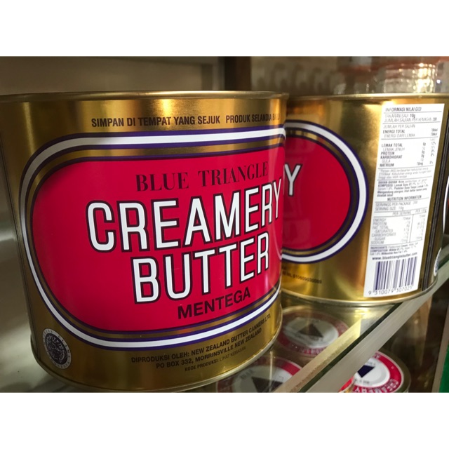 Jual Mentega Blue Triangle Butter 2kg / Mentega Caping Segitiga ...