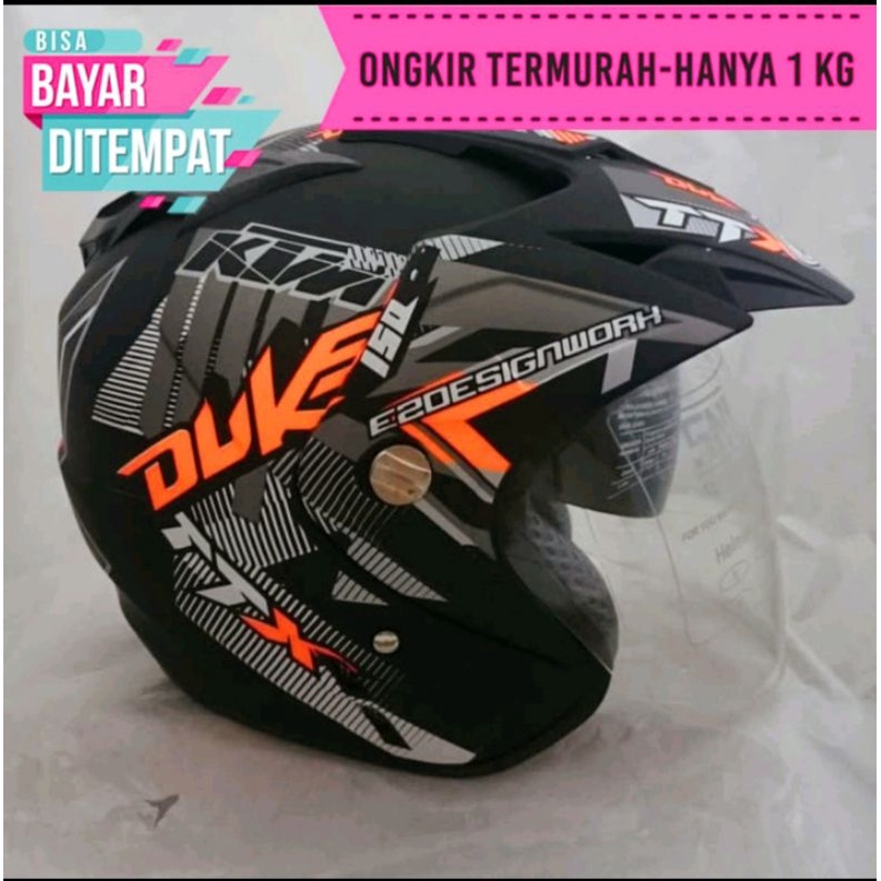 Jual Helm Sepeda Motor SNI BXP 2 kaca R-Seven (Double visor) Duke ...