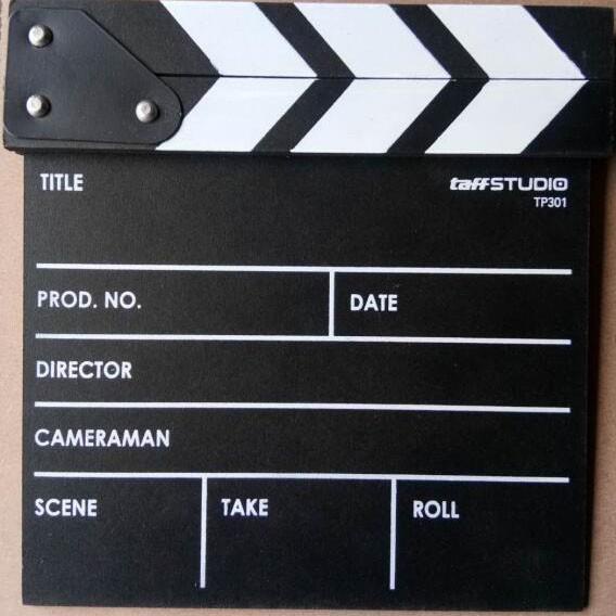 Jual Professional Clapper Board Slate Black Shooting Movie Clapboard | Shopee Indonesia