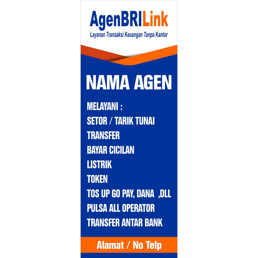Jual Standing Banner X Banner Y Banner Agen BRILink Ukuran 60x160