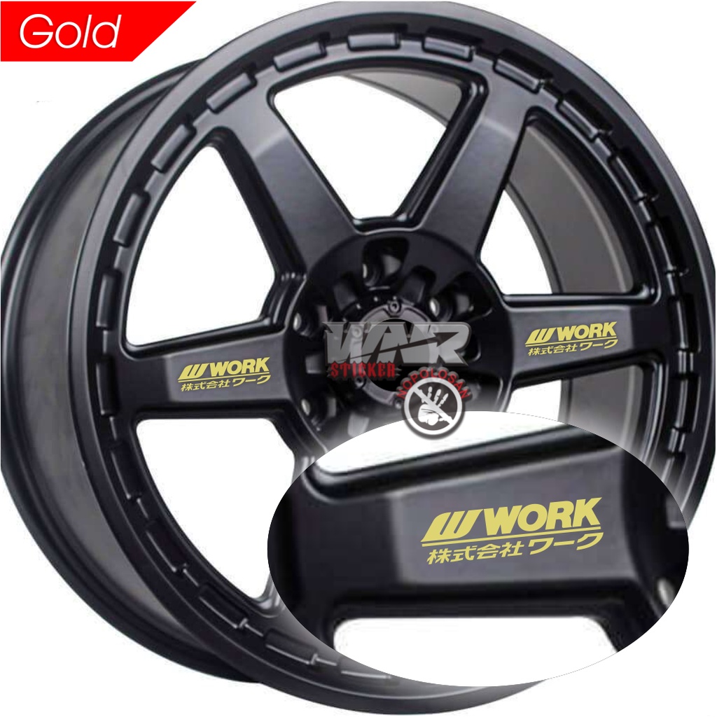 Jual sticker velk wheel work Japan 1 set | Shopee Indonesia