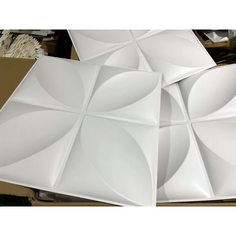 Jual Wall Foam Panel Dinding 3D Timbul PVC Putih Aneka Corak | Shopee ...