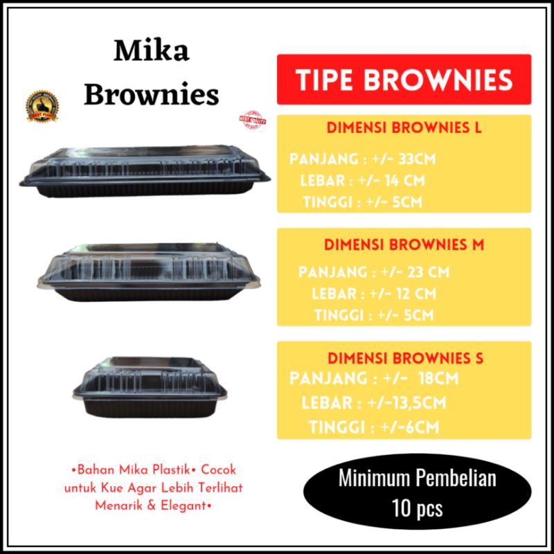 Jual Mika Brownies Coklat/Mika Brownies Kue Ukuran S, M, & L | Shopee Indonesia