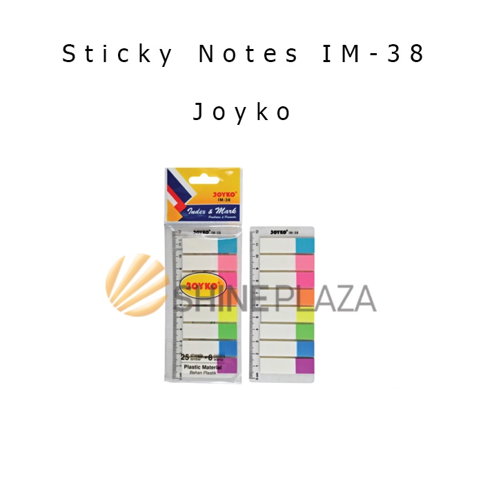 Jual Memo Sticky Notes Joyko IM-38 - Index Mark Penanda Pembatas Joyko ...
