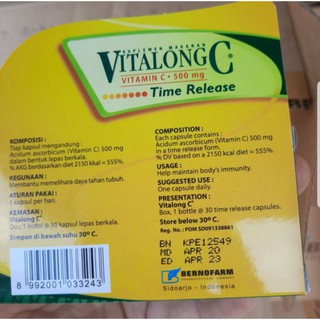vitalong c vitamin c 500mg multivitamin non acidic acid aman di lambung ...