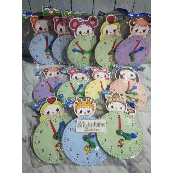 Jual Mainan Edukasi Jam Kayu (Belajar Mengenal Jam) | Shopee Indonesia