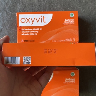 Jual Oxyvit suplemen kesehatan vitamin C vitamin E, Per box isi 30 ...