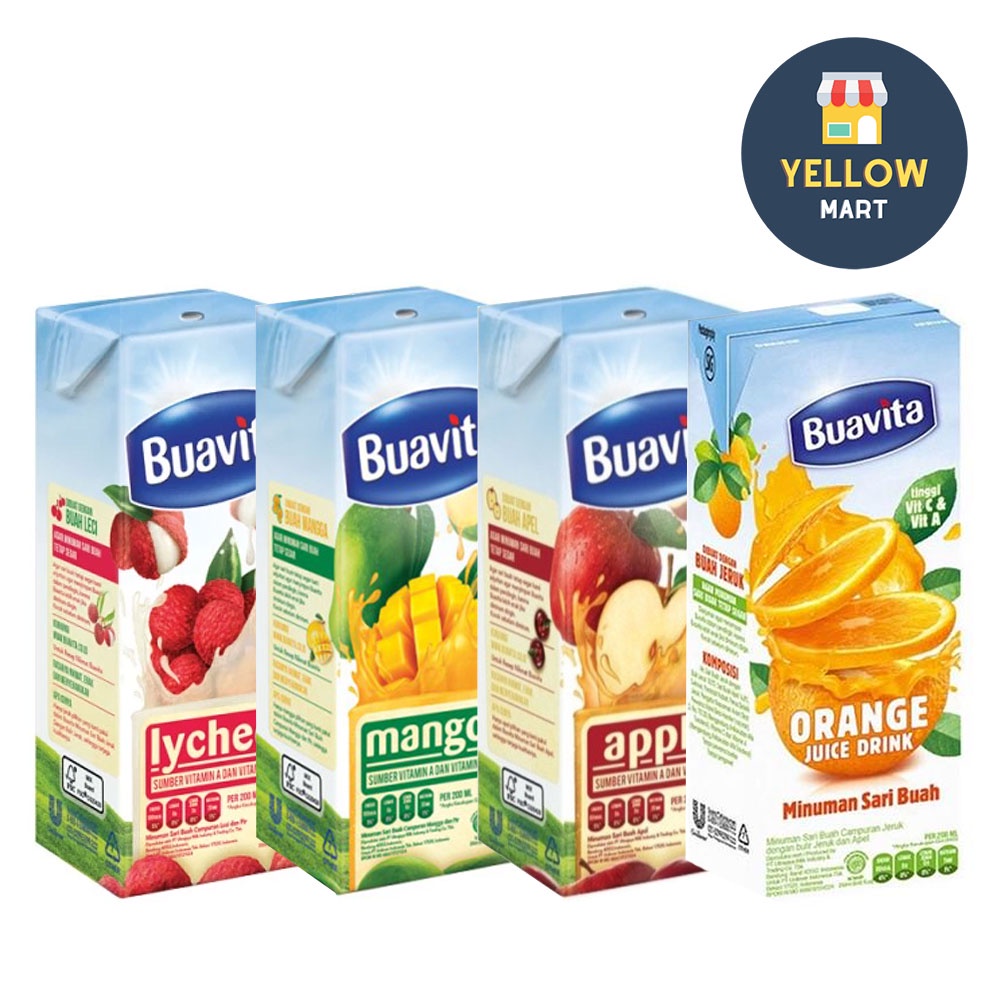 Jual Buavita Minuman Jus Buah Variasi Rasa Apel, Lychee, Mangga ...