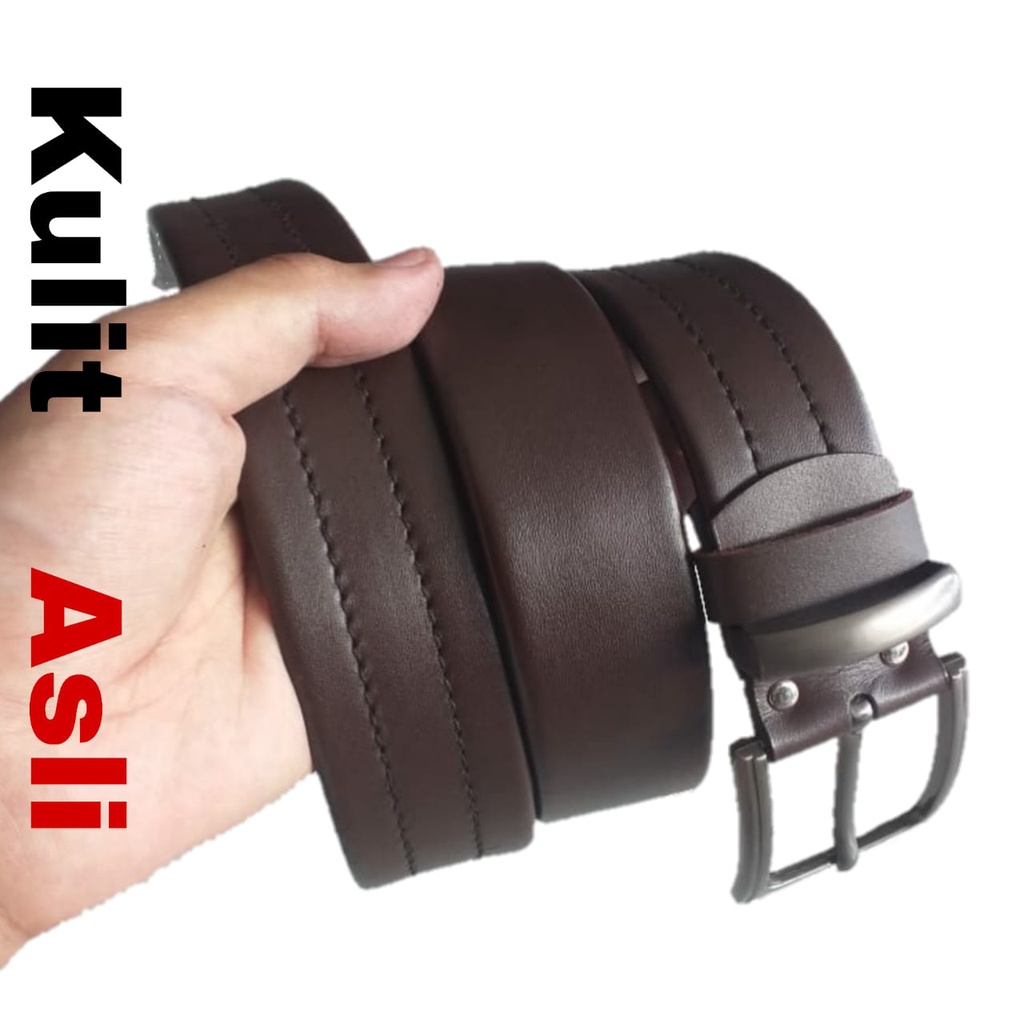 Jual Sabuk ikat pinggang Gesper belt pria Resleting Kulit sapi Full Up ...