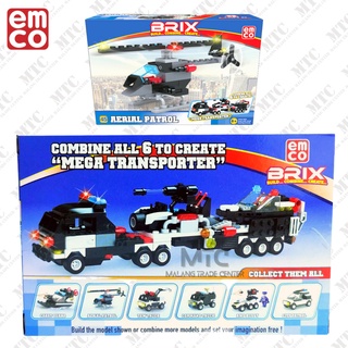 Jual Mainan Balok Lego Bricks Emco Brix Mobil Polisi Pesawat Kapal Laut ...