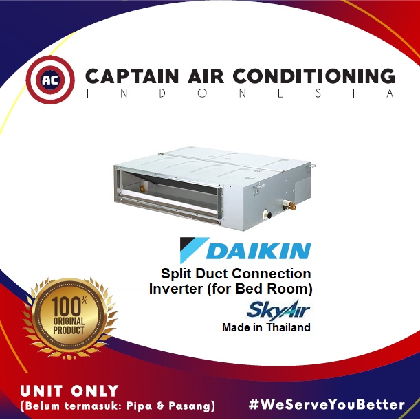 Jual DAIKIN AC Duct Low Static SkyAir Inverter FDBF-40 1.6 PK (1 Phase ...