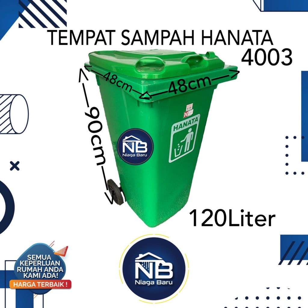 Jual Tempat Sampah 120 Liter RODA Hanata 4003 Tong Sampah RODA | Shopee Indonesia
