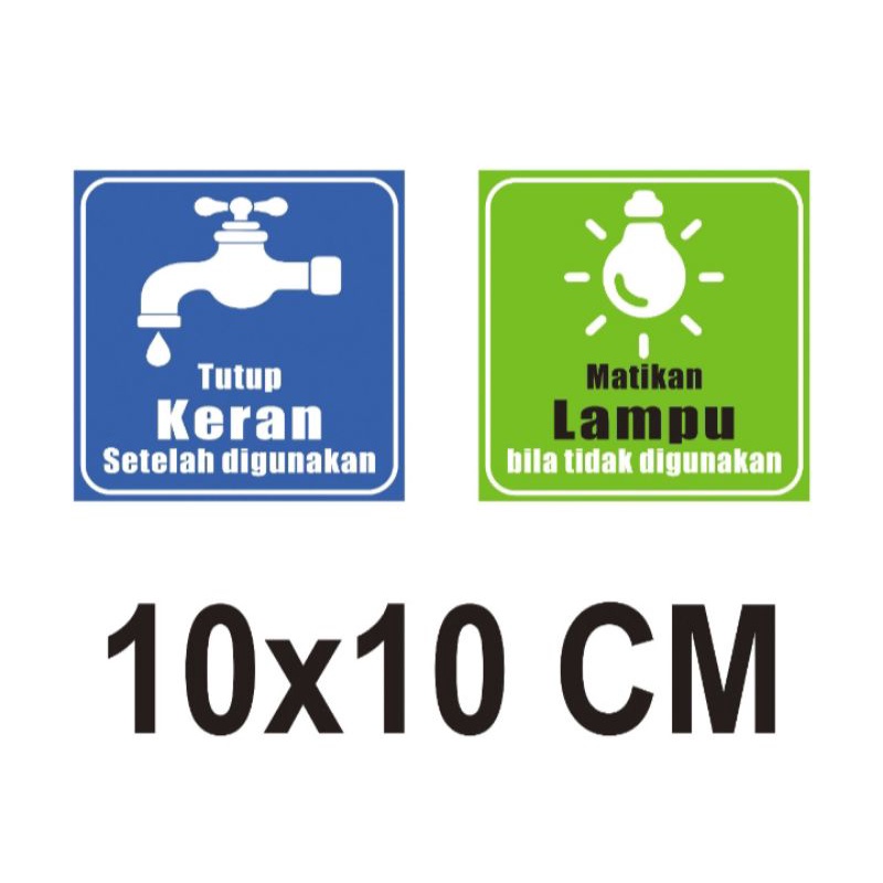 Jual STIKER TUTUP KRAN MATIKAN LAMPU Indonesia|Shopee Indonesia