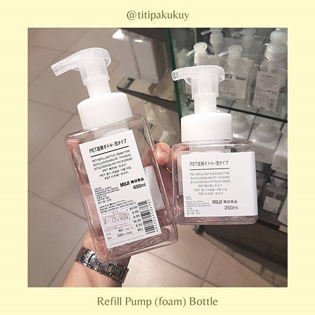 Jual Botol Sabun Foam MUJI (Refill Pump Bottle - foam type) | Shopee ...