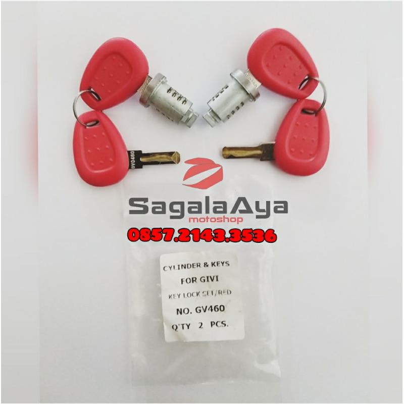 Jual Jual spare part kunci side box Givi sidebox E22 E23 Key lock set ...