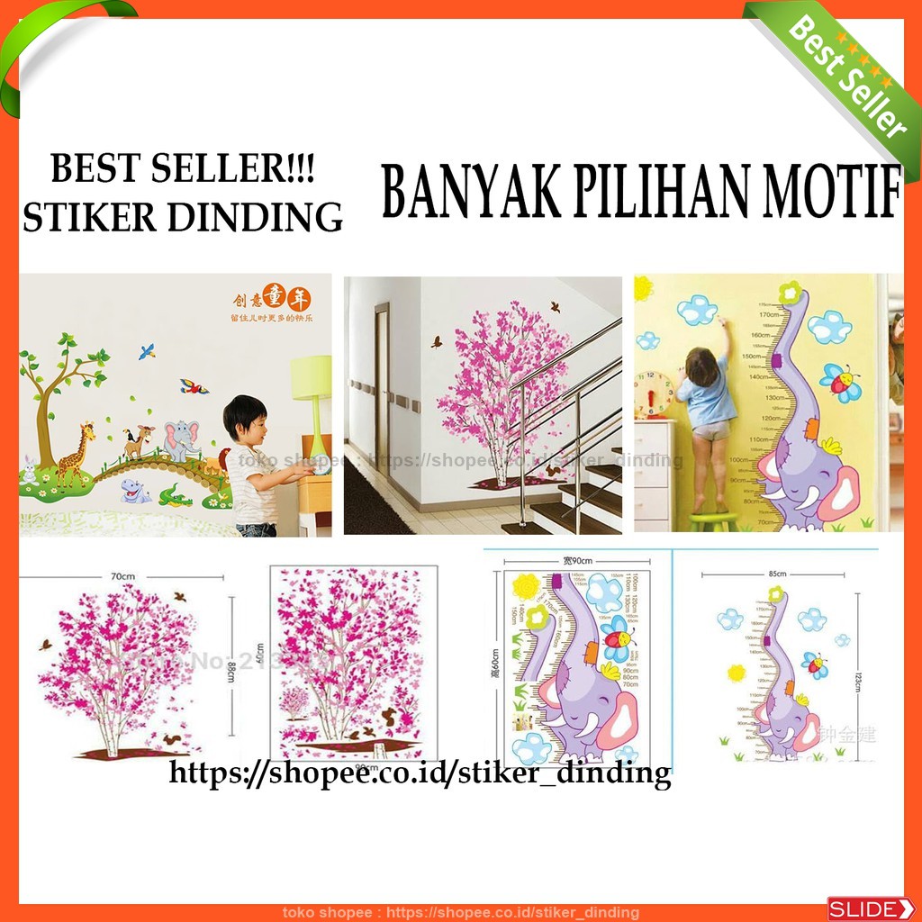 STIKER DINDING WALLSTICKER WALL STICKER PENJUALAN TERBAIK SD214 ...