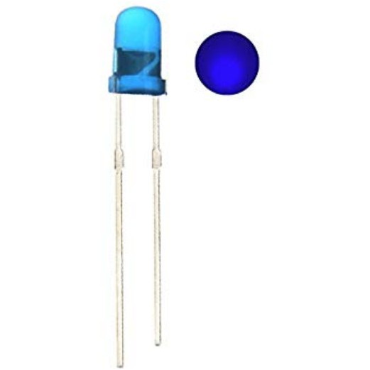 Jual LED Diffused 3mm Blue Biru lampu Led diode super terang High ...