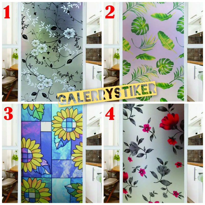 Jual stiker kaca / stiker kaca motif / sticker kaca jendela rumah ...