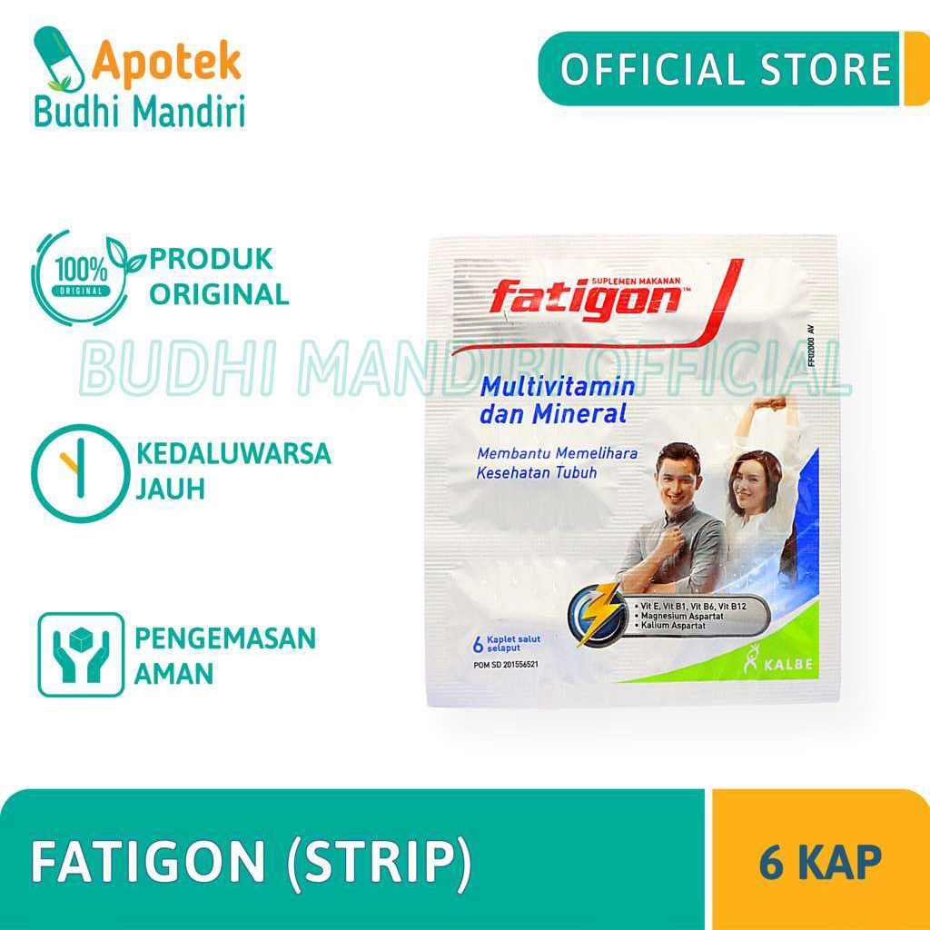 Jual Fatigon Multivitamin dan Mineral Tablet (1 Strip) | Shopee Indonesia