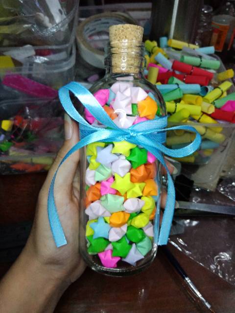 Jual Botol bintang wishes stars in bottle 250ml surat botol Indonesia ...