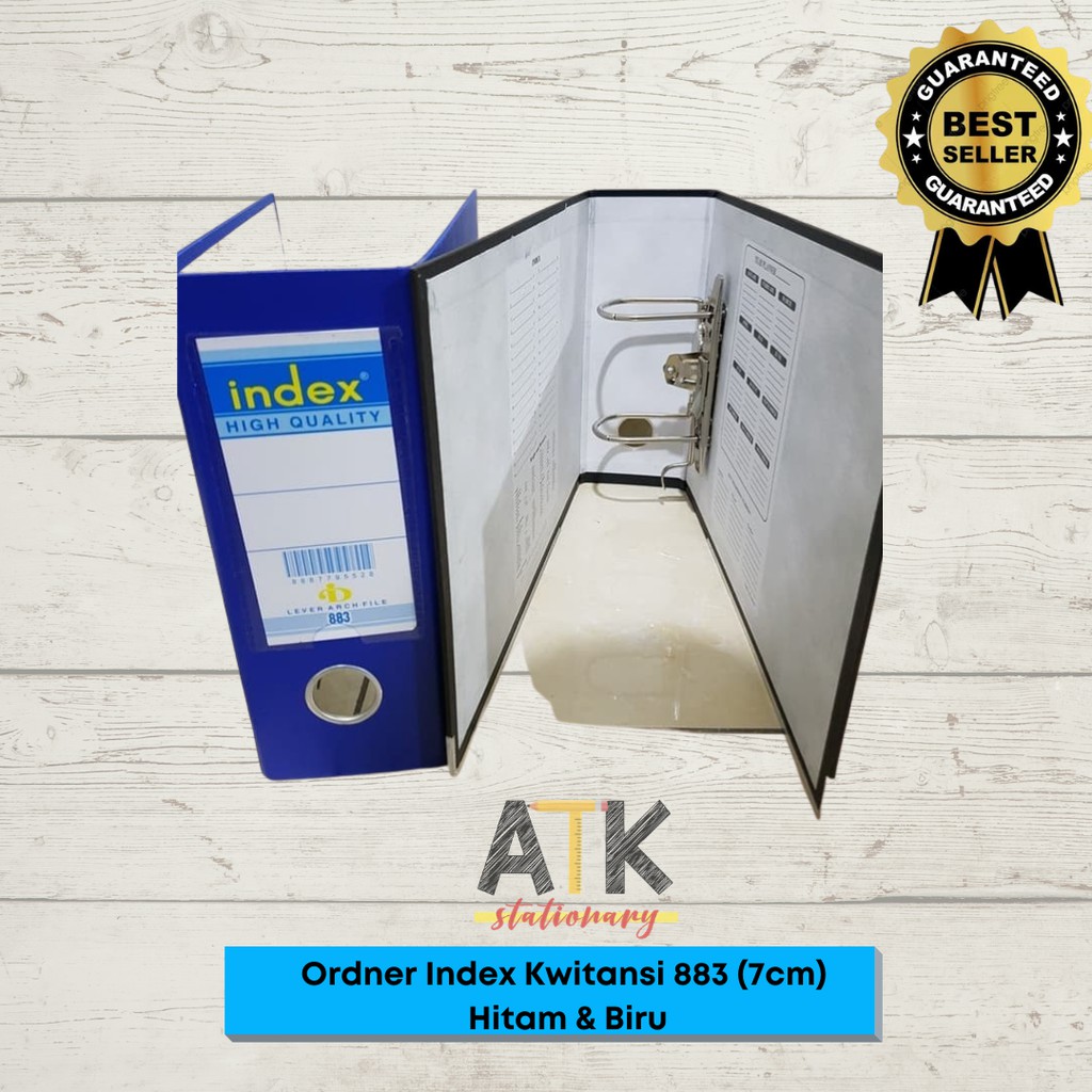 Ordner Index 883 Kwitansi Hitam/ Biru atk | Shopee Indonesia
