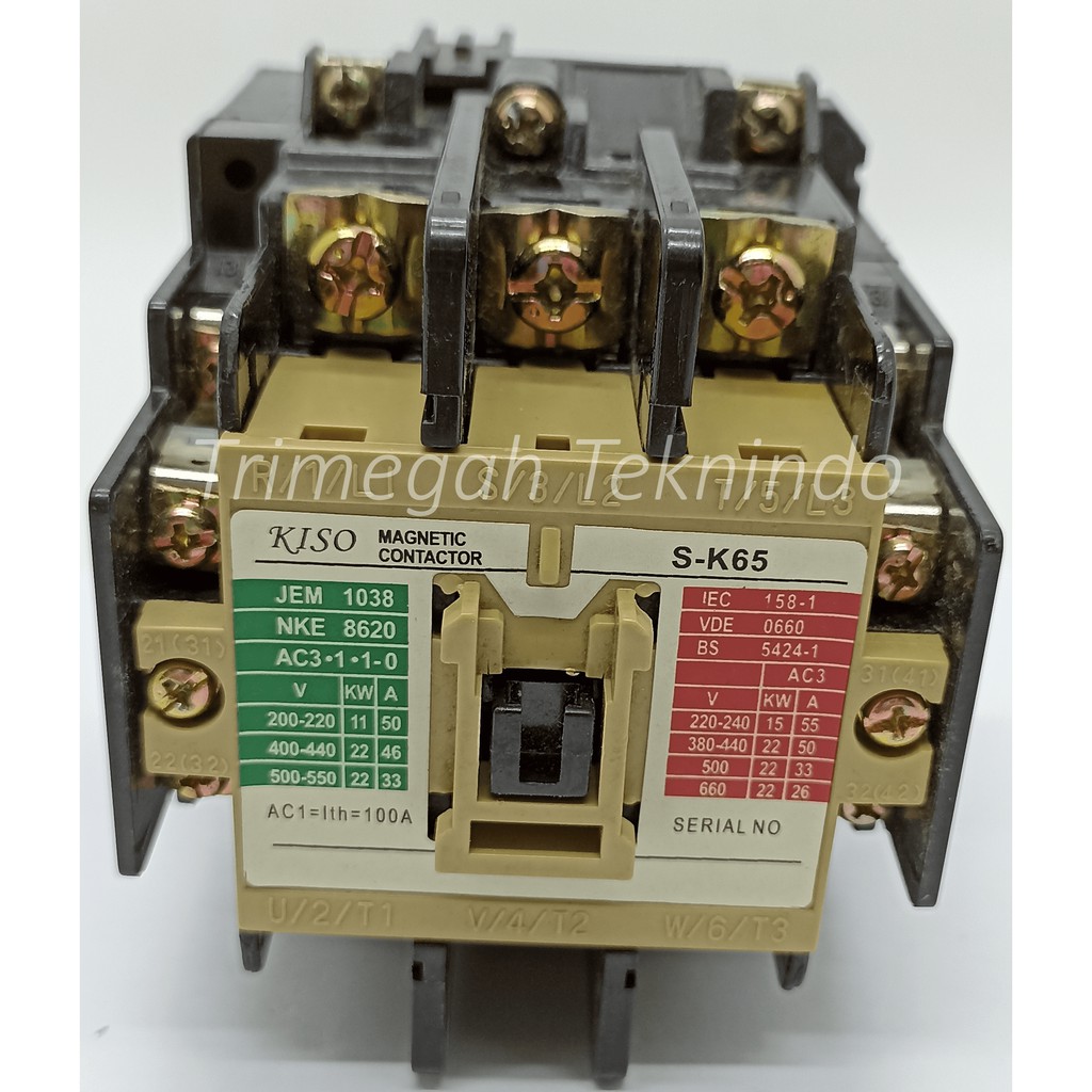 Jual Magnetic Contactor Kiso SK 65 380V | Shopee Indonesia