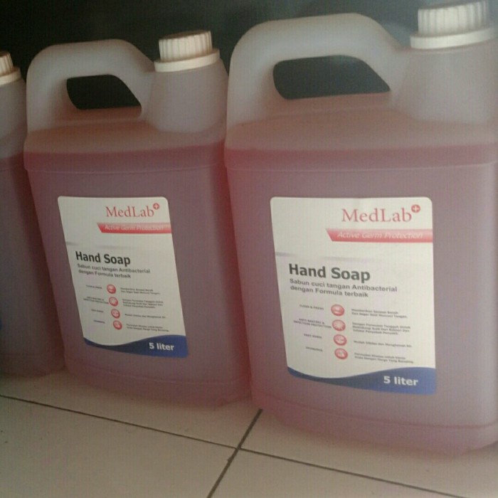 Jual tangan-cuci-sabun- hand soap cuci tangan medlab 5 liter -sabun ...