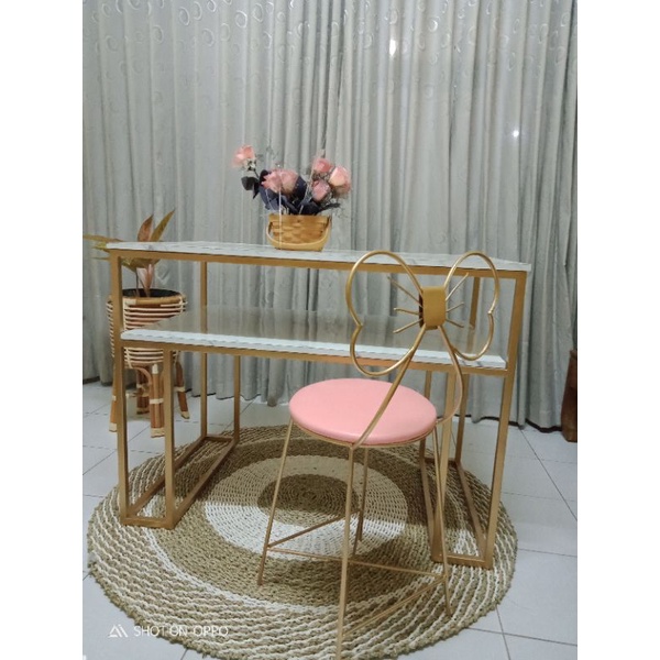 Jual Meja nail art/meja rias/meja marbel/meja murah | Shopee Indonesia