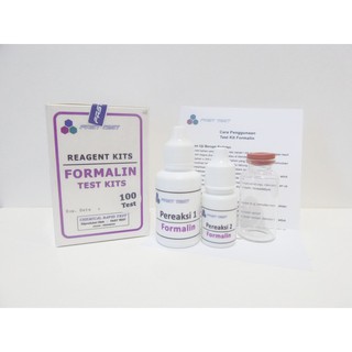 Jual Formaldehyde (Formalin) Test Kit 100 Test, Alat Uji Formalin ...