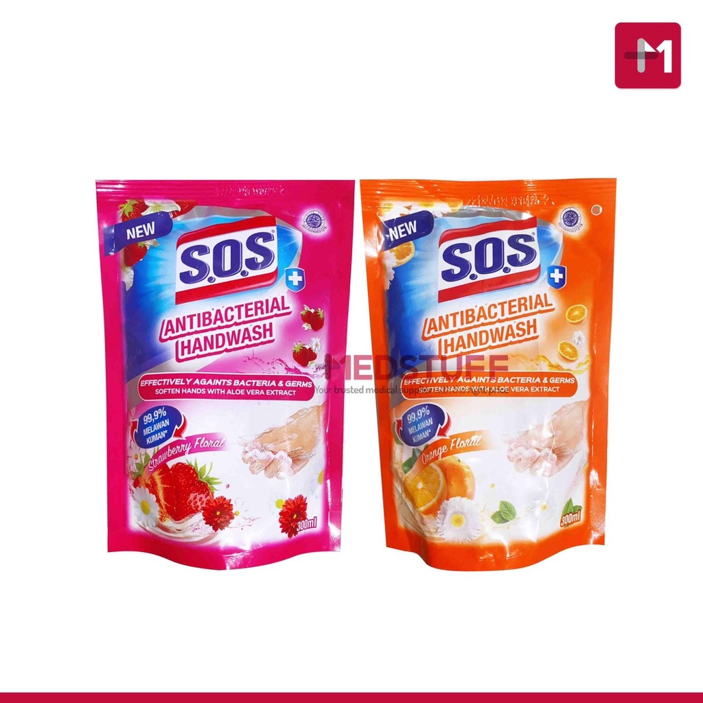 Jual SOS Sabun Cuci Tangan Refill isi 300ml SOS Handsoap isi 300ml ...