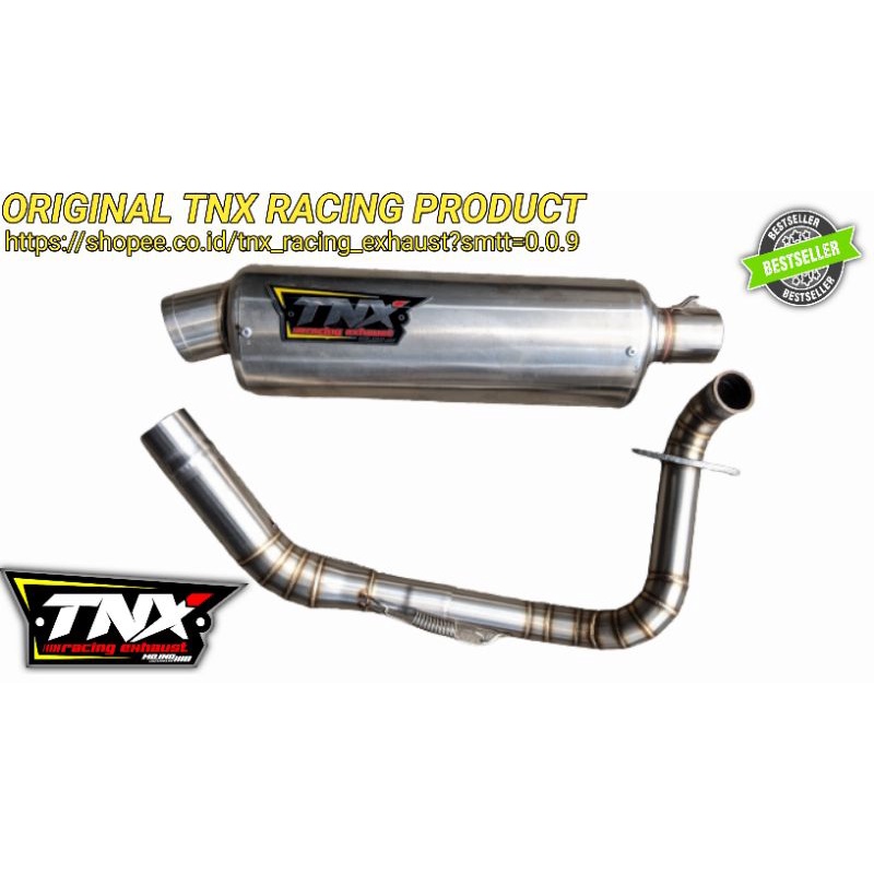 Jual Knalpot matic oval full stainless PNP Beat Vario Nmax Aerox pcx ...