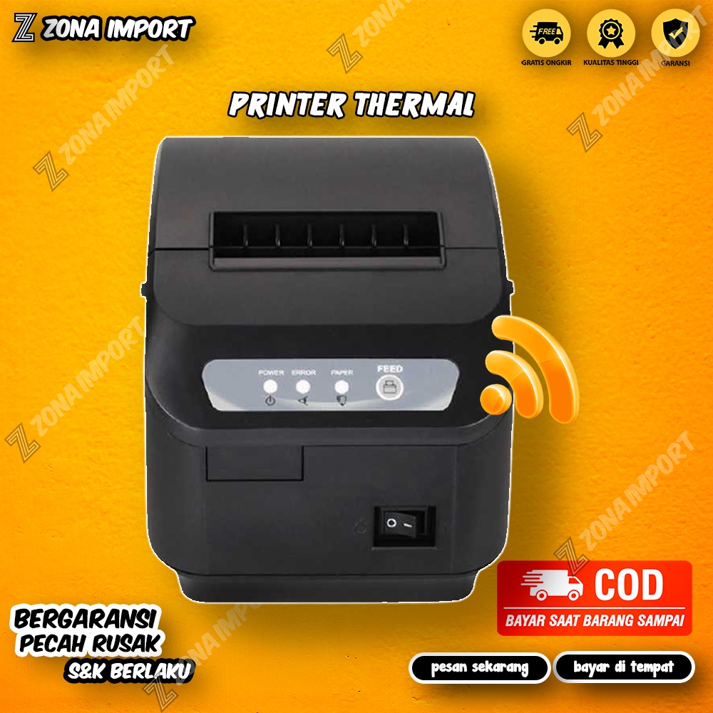 Jual Printer Nota Thermal Receipt Printer 80mm Cetak Nota Pembayaran ...