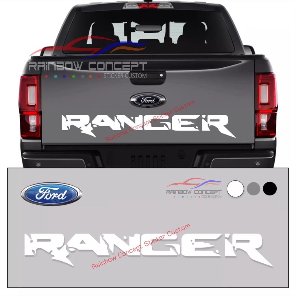 Jual stiker sticker mobil ford ranger bak belakang stiker ranger bak ...