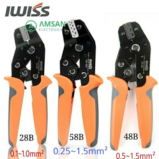 Jual Iwiss Sn 58B = 28B + 48B Tang Crimping Dupont Te Jst Molex Edm Cutting | Star !!! | Shopee ...