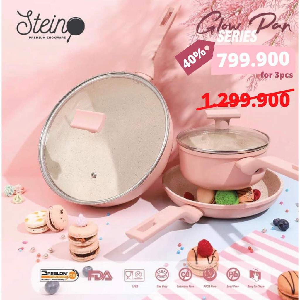 Jual STEIN COOKWARE GLOW PAN 5IN1 SERIES / STEIN COOK WARE / ALAT MASAK ...