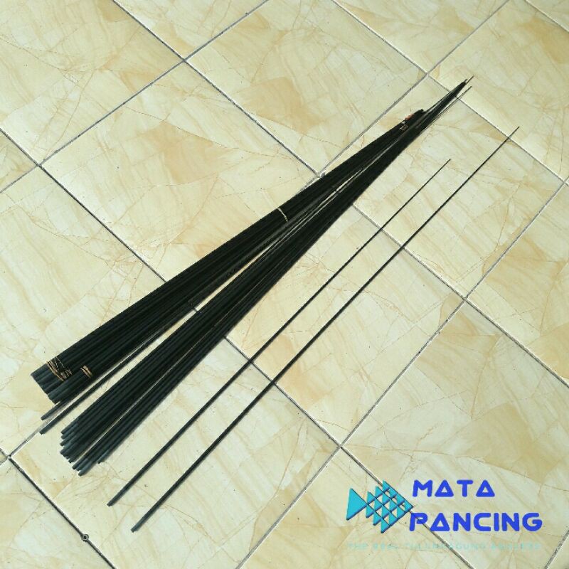 Jual Ujung joran top section solid bahan carbon solid graphite panjang 100 120 cm carbon blank ...