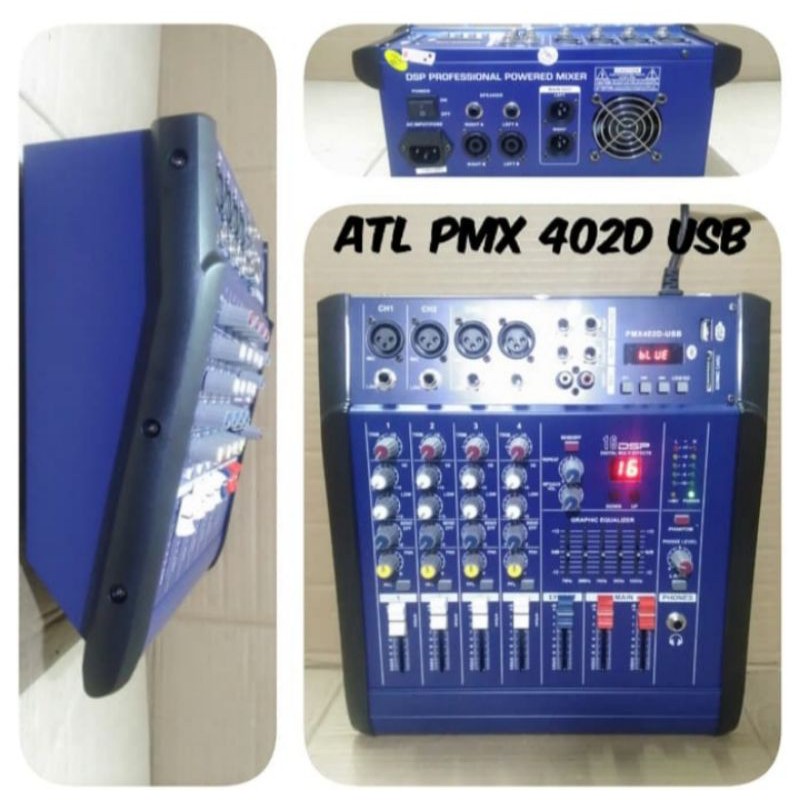 Jual Power Mixer Audio 4 Channel ATL PMX 402D USB Bluetooth | Shopee ...