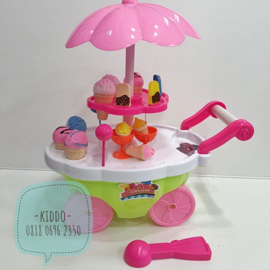 Jual Mainan gerobak es krim dan lolipop - ice cream and candy cart - WS | Shopee Indonesia