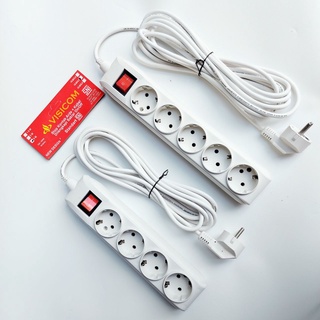 Jual Stop Kontak Visicom 5 Lubang kabel 5 Meter Kabel Roll Cuk Roll ...