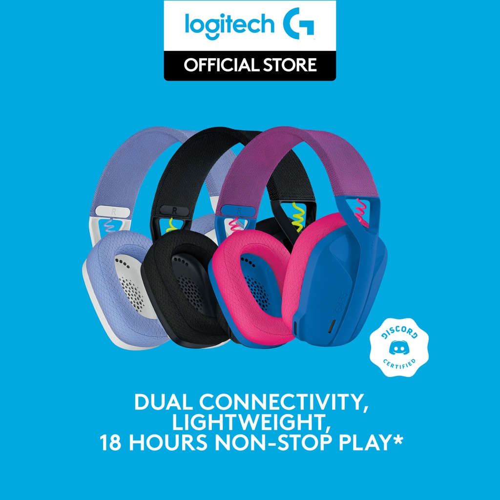 Jual Logitech G435 Headset Gaming Lightspeed Bluetooth Wireless ...