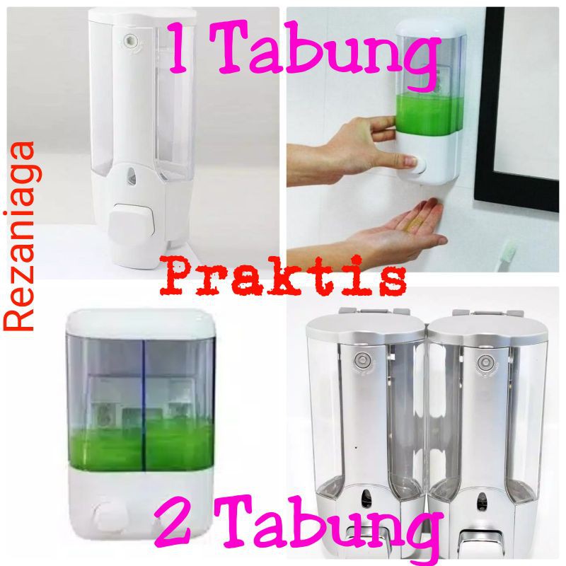 Jual LENGKAP !! Dispenser Sabun 1 Tabung 2 tabung DISPANSER SABUN CAIR ...