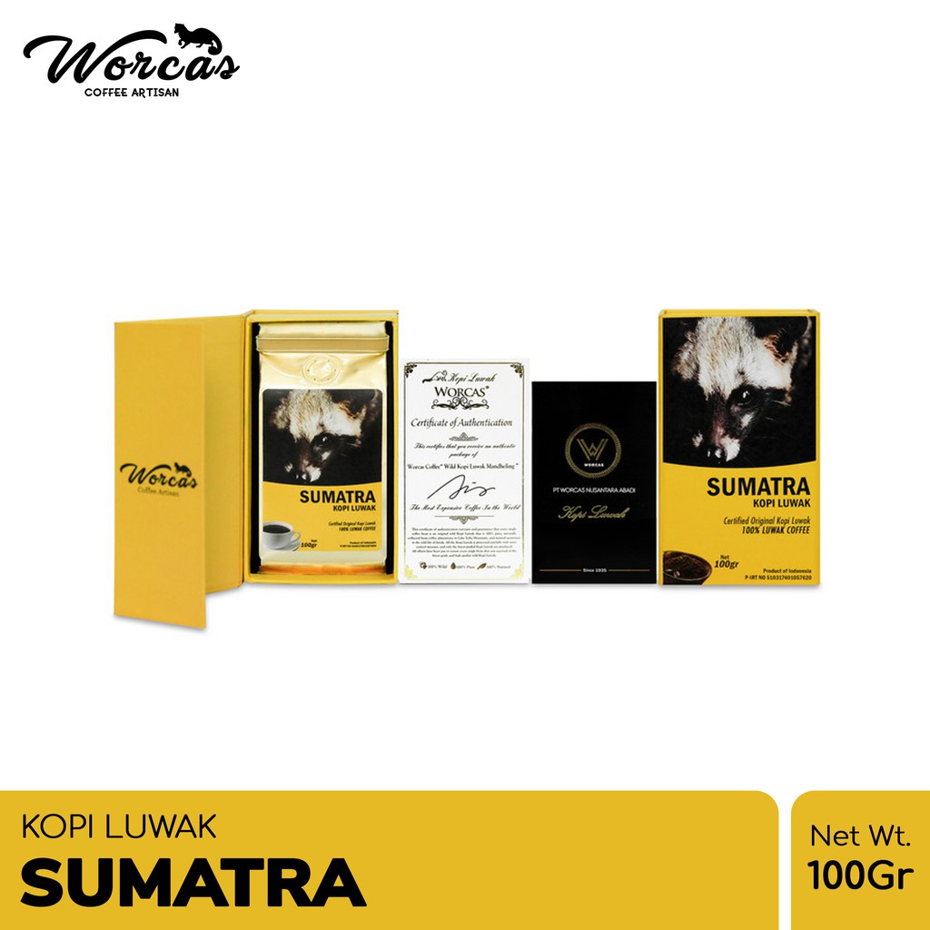 Jual WORCAS Sumatra Luwak Coffee 100gr - Classic Box Kopi Luwak ...