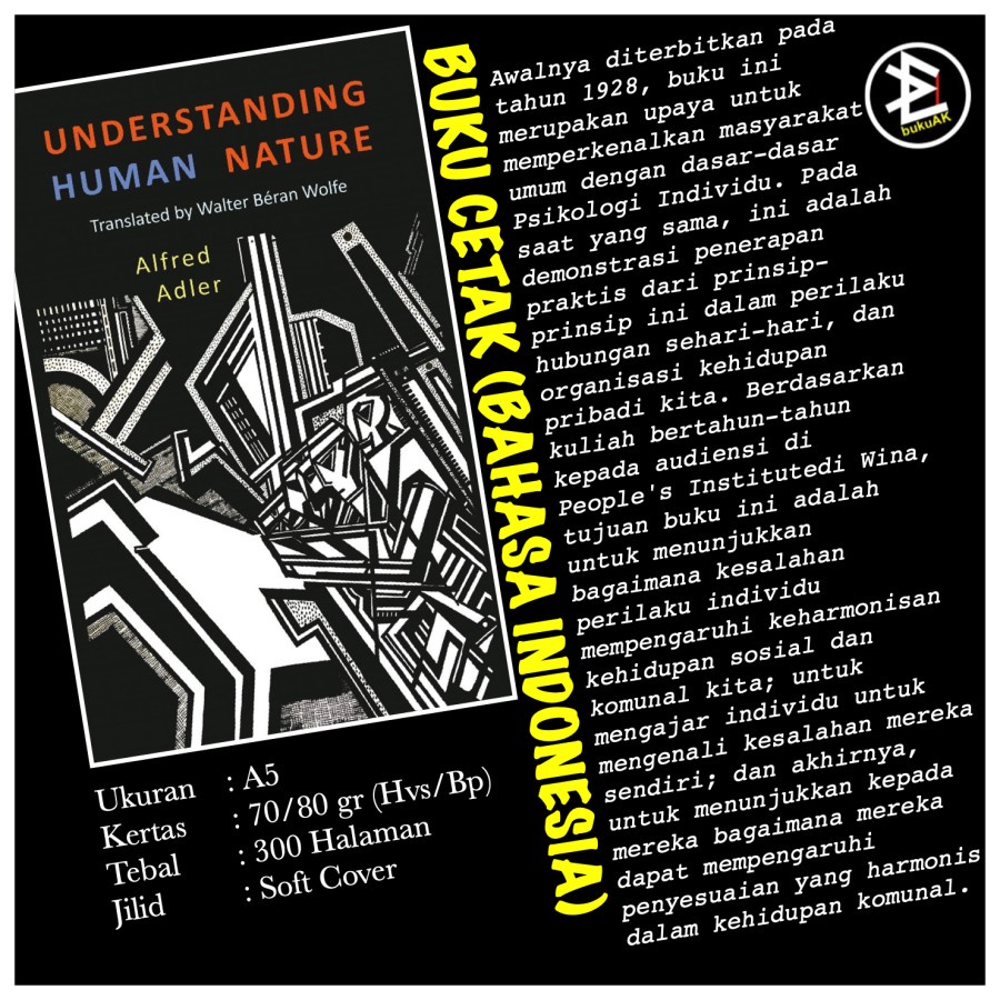 Jual Understanding Human Nature - Alfred Adler (Buku Cetak) | Shopee ... Jual Understanding Human Nature - Alfred Adler (Buku Cetak) | Shopee ...